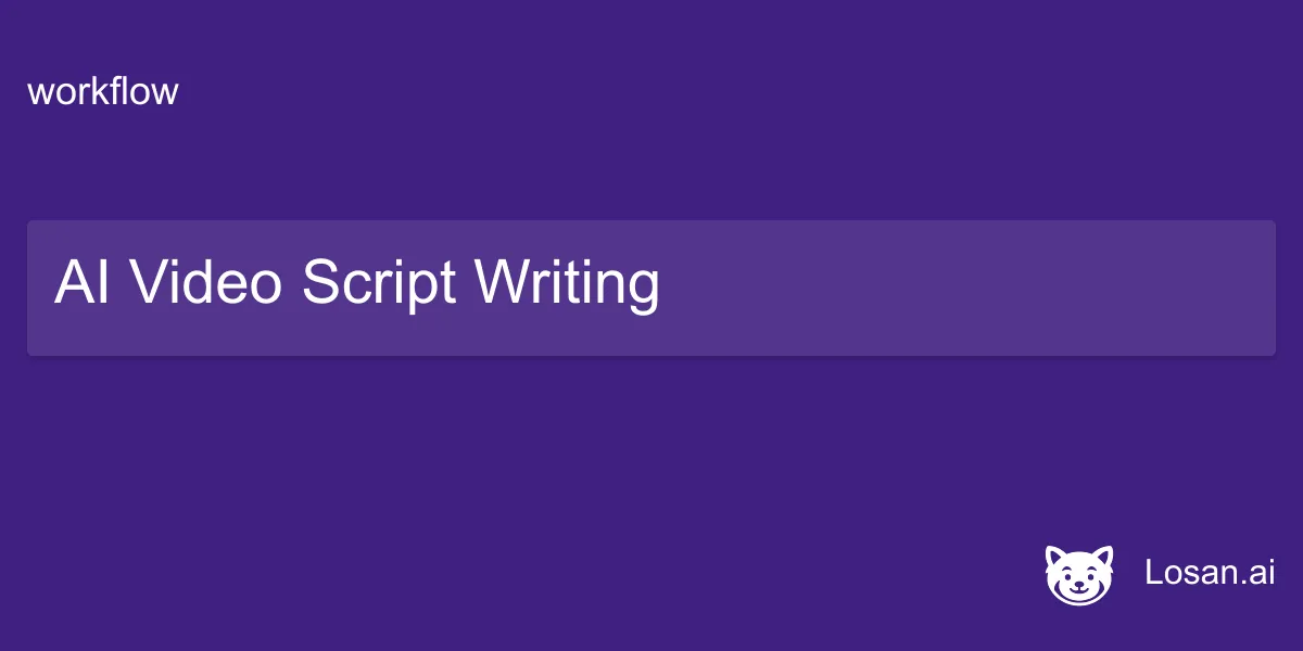 AI Video Script Writing